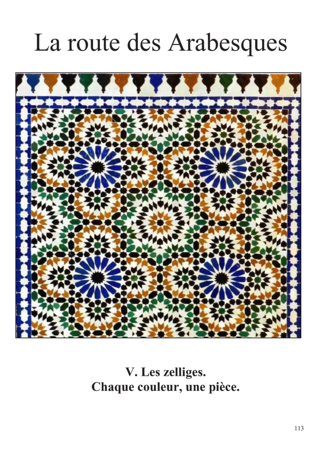 L’arabesque au Maroc – ZAKHRAFA